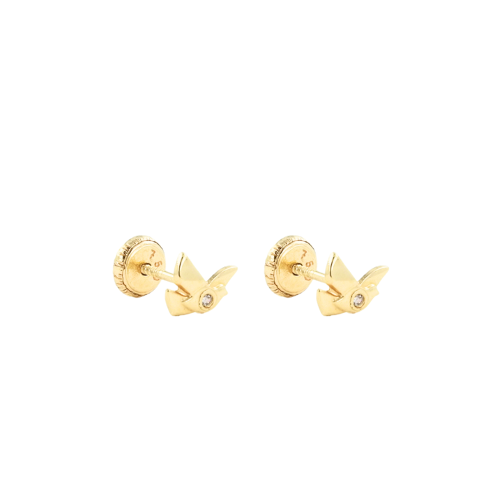 Aro Tope Paloma Oro 18K