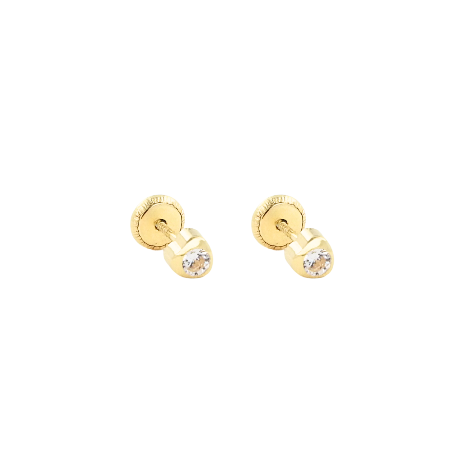 Aro Tope Corazón Circón Oro 18K