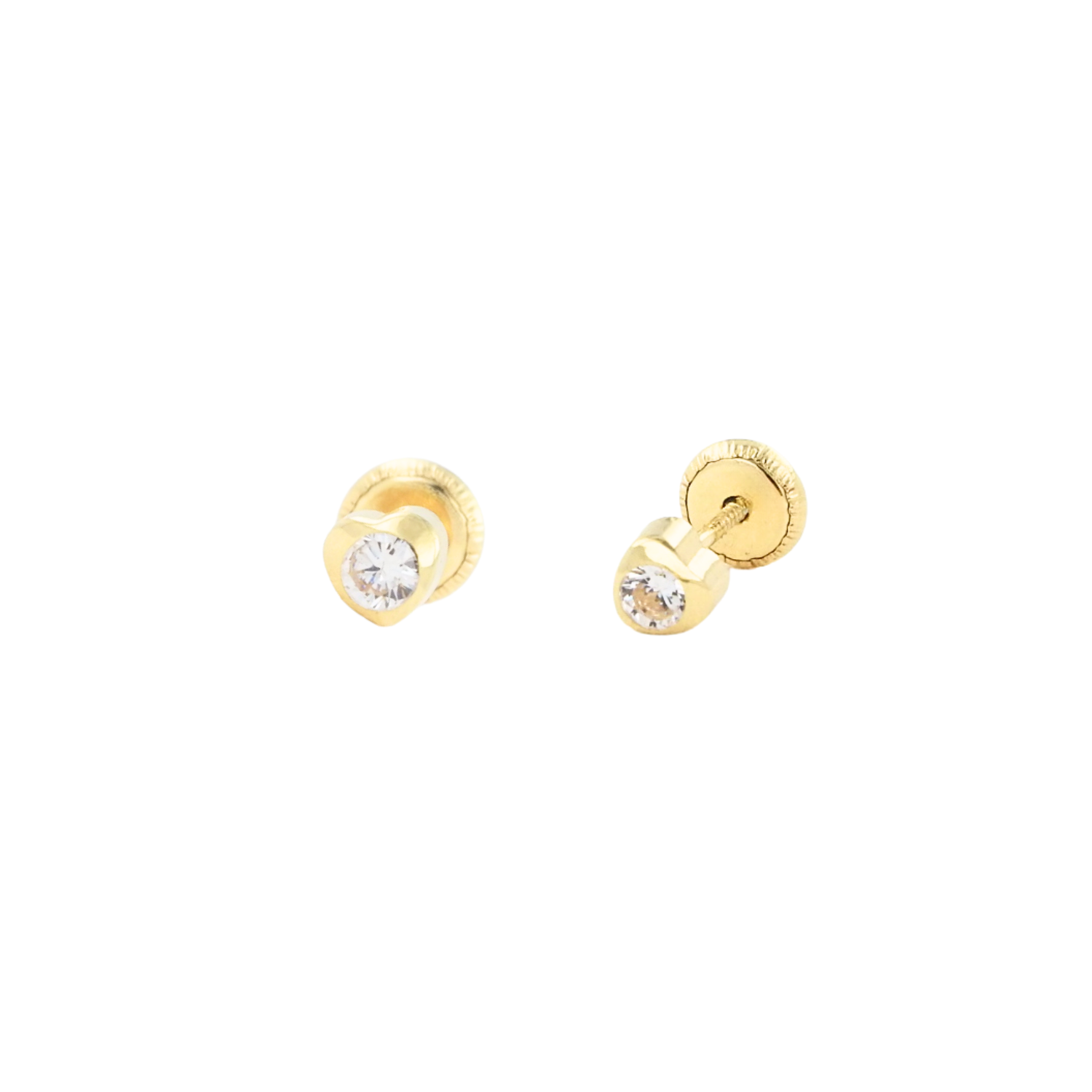 Aro Tope Corazón Circón Oro 18K