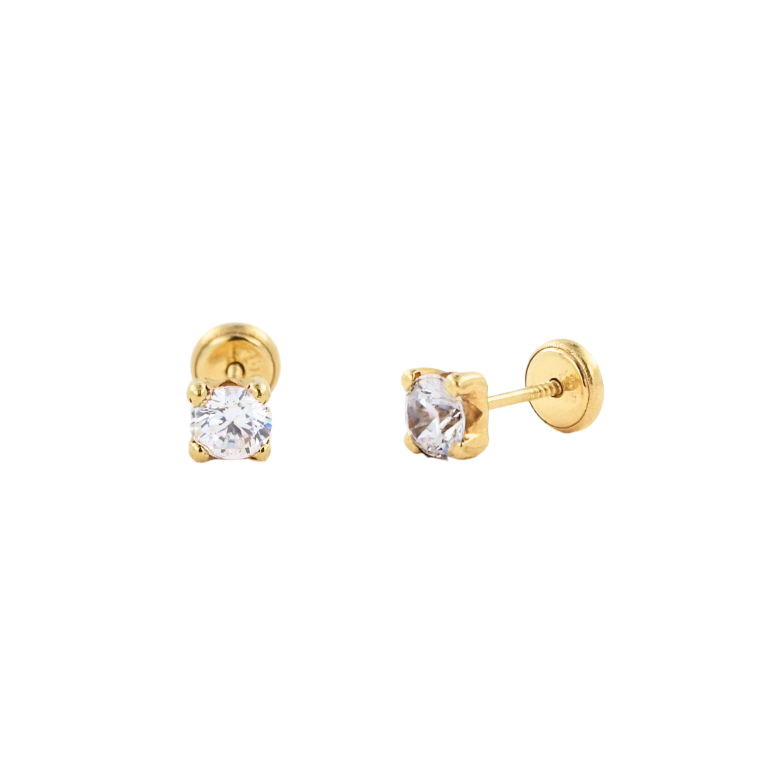Aro Circón 4 Grifas 18K – Joyas Fiore