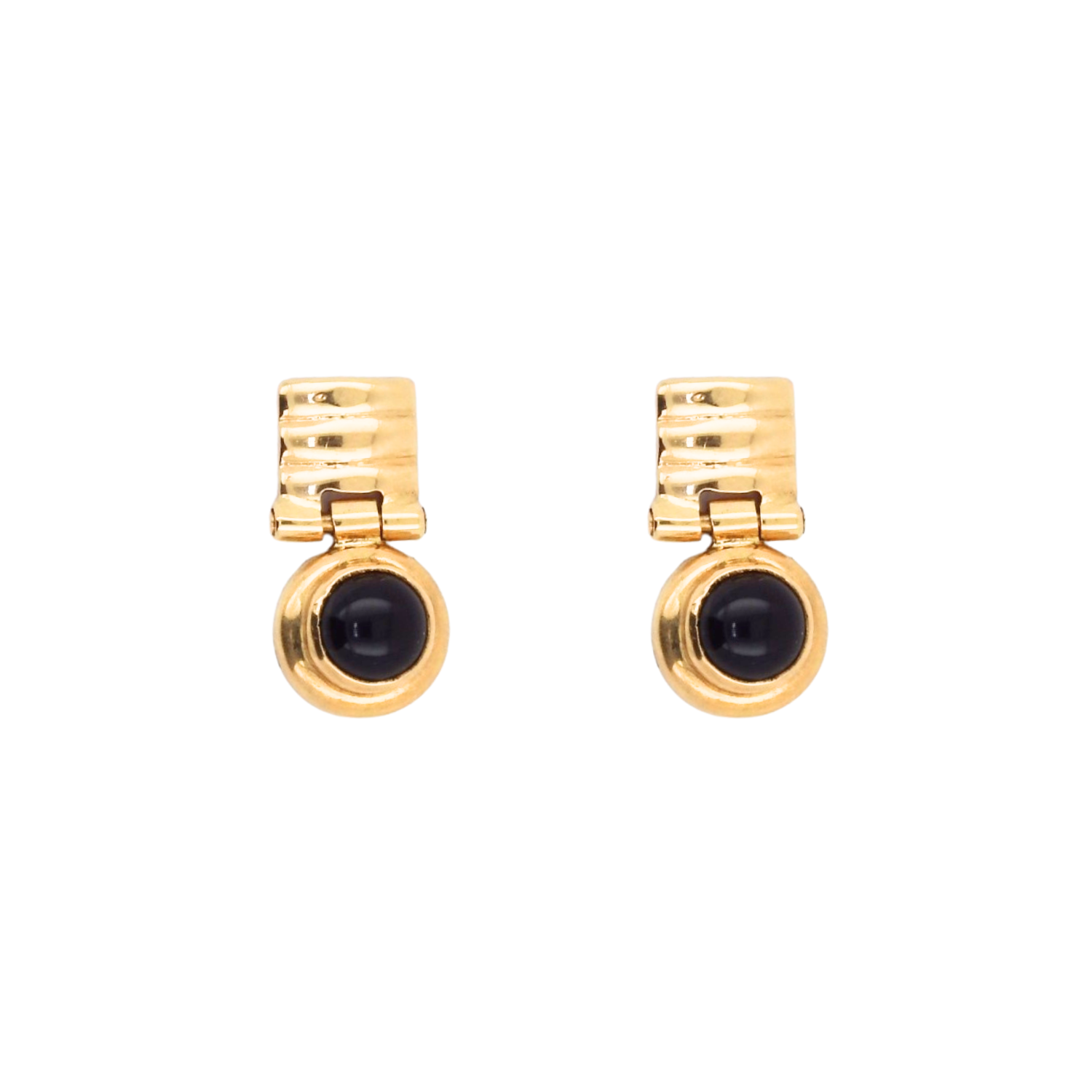 Aro Piedra Negra Oro 18K